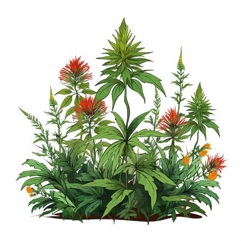 Premium Vector Weed Plants Vector
