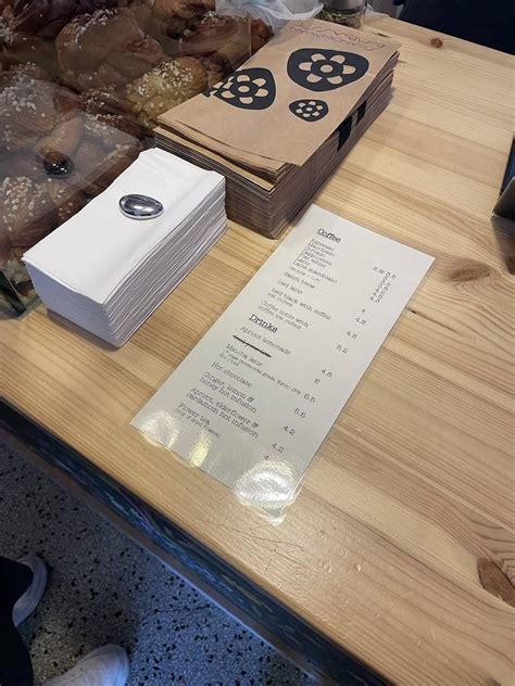 Menu At Scandinavian Embassy Bakery And Shop Amsterdam