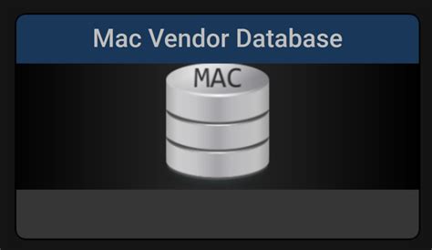 Mac Vendor Database Package Aaronia Spectran V6 Support Forum