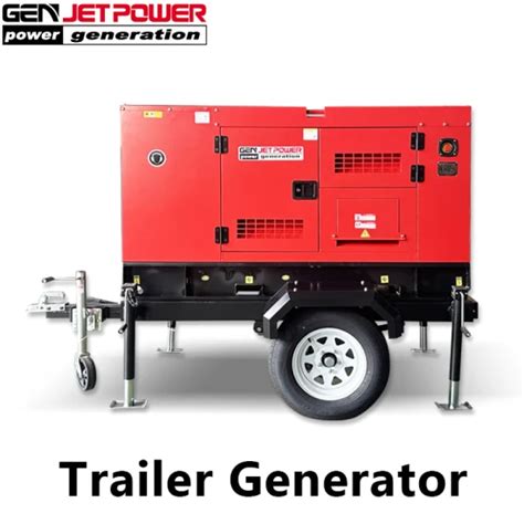Movable Diesel Generator With Enclosed Canopy 20kva 70kva 120kva