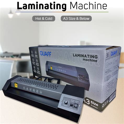 Quaff Laminating Machine A3 Metal Black
