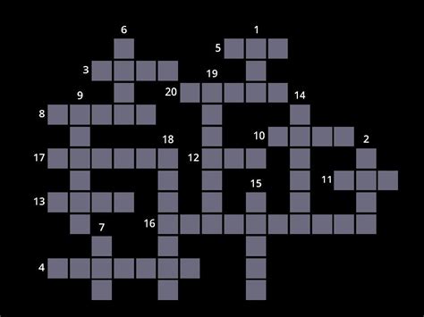 Regular And Irregular Verbs Past Simple Crossword