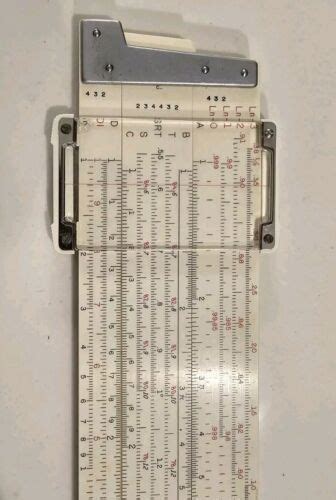 Genuine Deci Lon Deci Lon 10 Vintage Slide Rule Kande Lesther Case