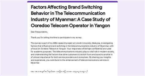 Ei Mon Swe On Linkedin Factors Affecting Brand Switching Behavior In