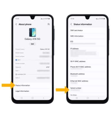 Samsung Galaxy A16 5g Sm A166u Find Imei Phone And Serial Number Atandt