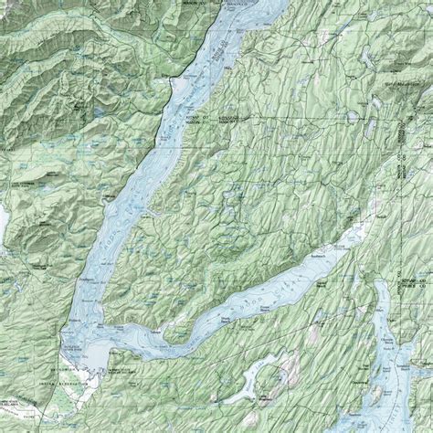 Hood Canal Trail Map Prints Paper Cairns