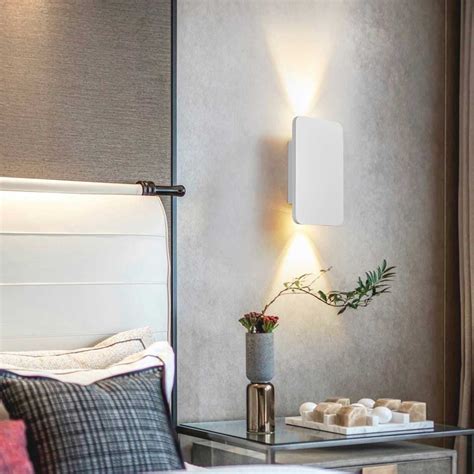 Minimalist Rectangle Aluminum Led Wall Sconce Light Vaxlamp