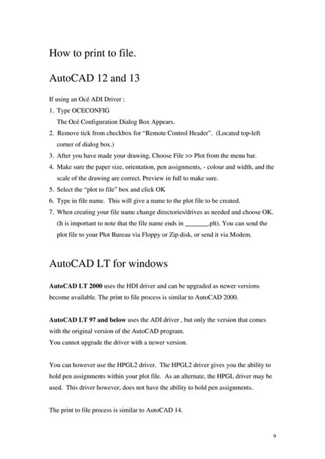 Saving File As Plot File Pdf