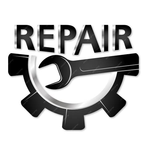 Premium Vector Repair Wrench And Gear Symbol