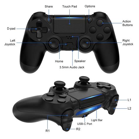 Wireless Controller Ps4slimpro Bluetooth Wireless Gamepad Playstation