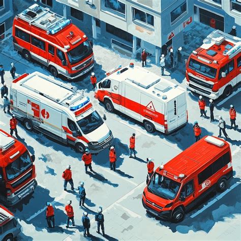 Coordination Between Various Emergency Services Premium Ai Generated