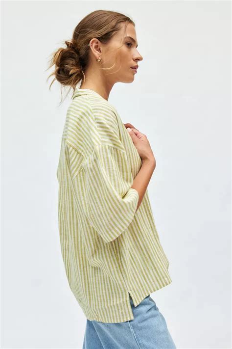 Billabong Beach Side Oversized Cotton Shirt Urban Outfitters