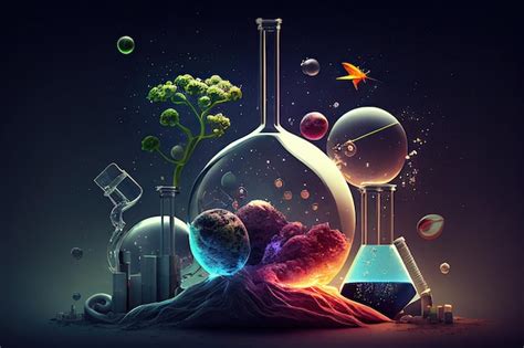 Premium Photo Science Background Illustration Scientific Design