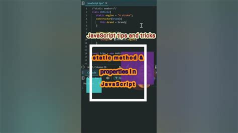 Object Oriented Programming Static Properties In Javascript Shorts