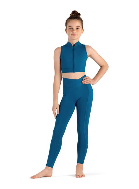 Bloch Girls Full Length Weave Leggings Cp8468 The Station Dancewear