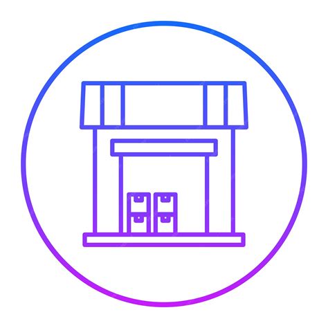 Premium Vector Warehouse Vector Illustration