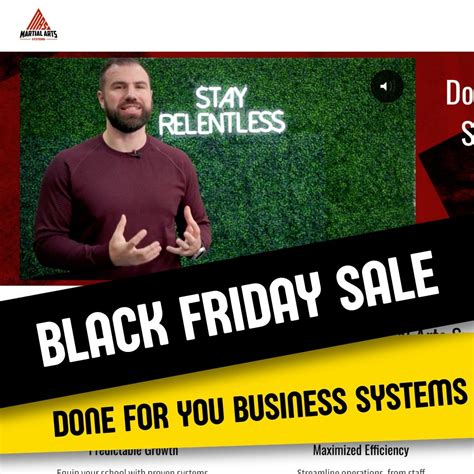 🚀 Black Friday Special Alert For Martial Arts School Owners 🥋 Its