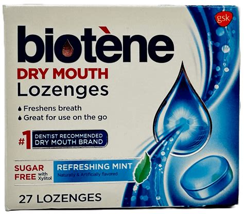Biotene Dry Mouth Lozenges Refreshing Mint 27