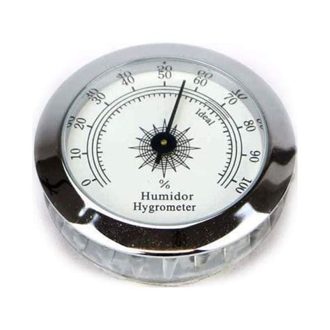Large Analog Hygrometer Silver