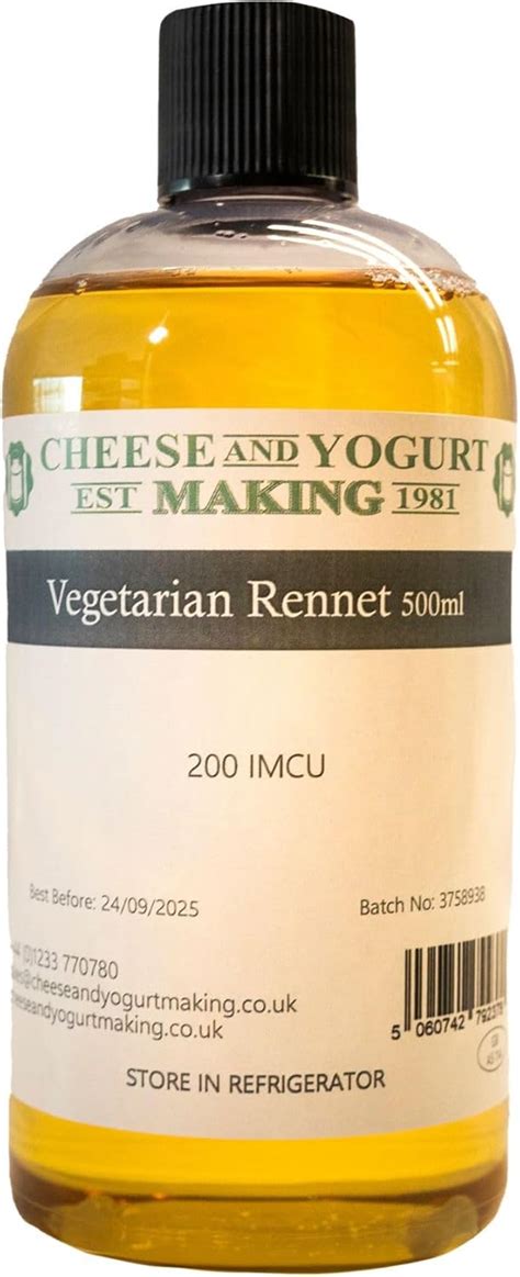 Vegetarian Rennet Liquid For All Cheese Types Gm Free Handy Dropper