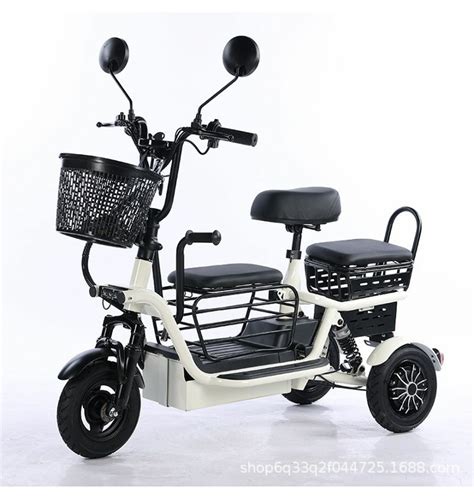 48v12a 50km 리튬 삼륜 삼륜 전동 스쿠터 전기 자전거 3인승 세발 전동 스쿠터 3륜 고성능 강아지 티몬