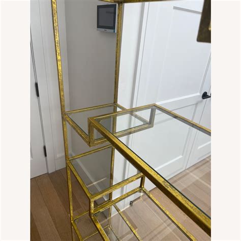 Brass Bookcase Aptdeco