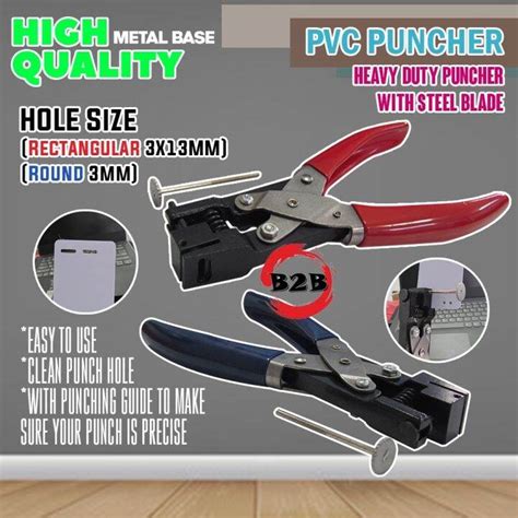 Circular Punch Rectangular Punch Pliers Pvc Document Card Puncher
