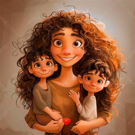 Mãe E Filhos Abraçados Com Coração Fotos Ia Premium [download]