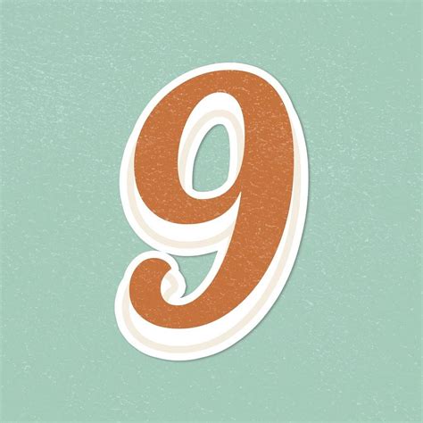 Number 9 Fonts