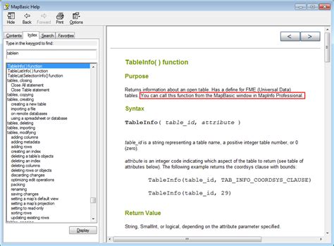 Scripting Samurai Getting Started With The Mapbasic Window