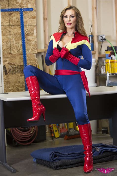 Tanya Tate Strips Out Of Superhero Captain Marvel Parody Style Catsuit 000027 Porn Pic Eporner