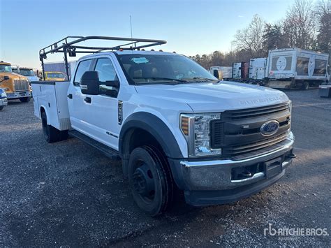2019 Ford F 550 Xl 4x4 Crew Cab Utility Truck Inoperable Ritchie