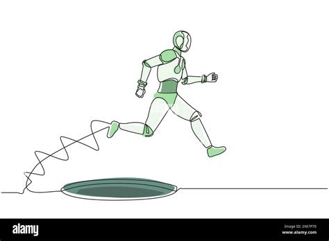 Continuous One Line Drawing Robot Jumping Through The Hole Metaphor To Continuous One Line Drawing Robot Jumping Through The Hole Metaphor To