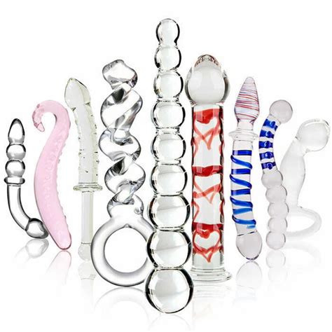 Adult Toys Glass Dildo G Spot Prostate Massager Anal Sex Butt Plug Male