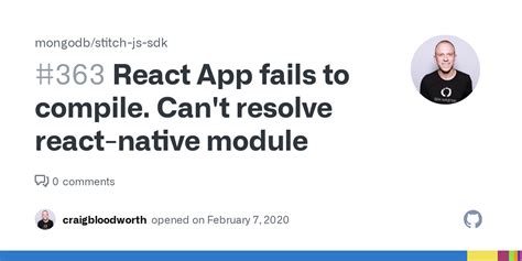 React App Fails To Compile Cant Resolve React Native Module · Issue