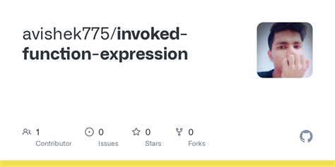 Github Avishek775invoked Function Expression