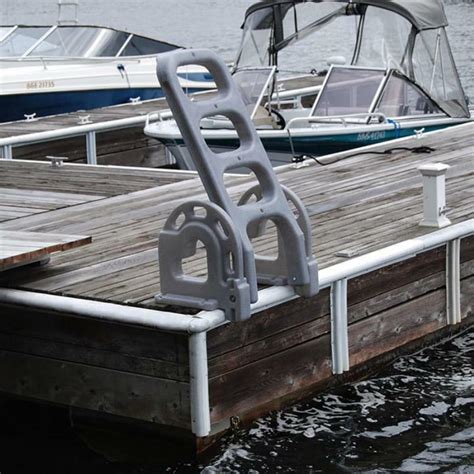 Dock Ladder Polyethylene Angled Flip Up 4 Steps