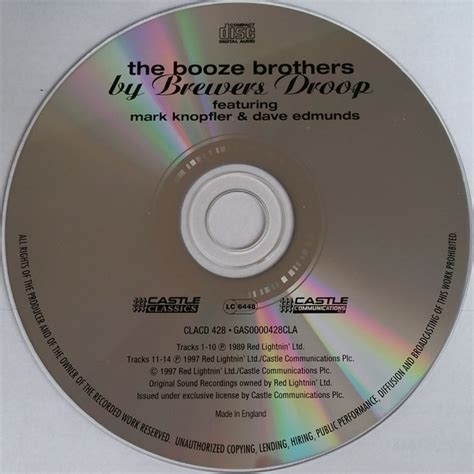 Cd Album Rp Brewers Droop Featuring Mark Knopfler And Dave Edmunds