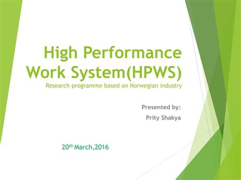 High Performance Work System Pptx