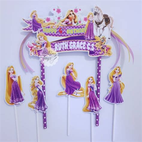 Jual Topper Cake Birthday Rapunzel Shopee Indonesia