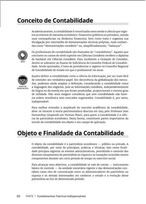 Contabilidade Conceito Finalidade E Objetivos Contabilidade Ciências Contábeis