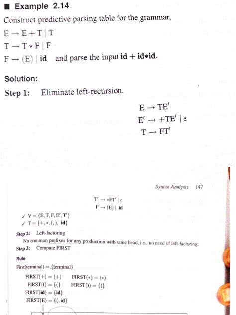 Q3 Predictive Parser Pdf