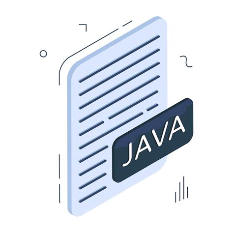Ícone De Design Editável De Arquivo Java Vetor Premium