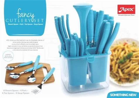 24 plastic apex fancy cutlery set for home at rs 442 piece in delhi