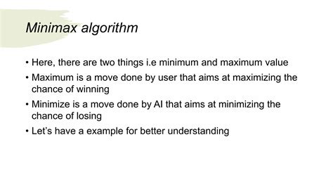 Ai Algorithm In Game Playing Pptx
