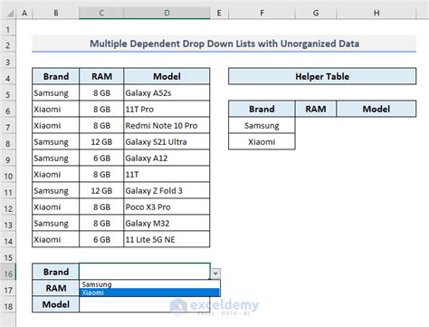 Conditional Drop Down List In Excel Create Sort And Use Exceldemy