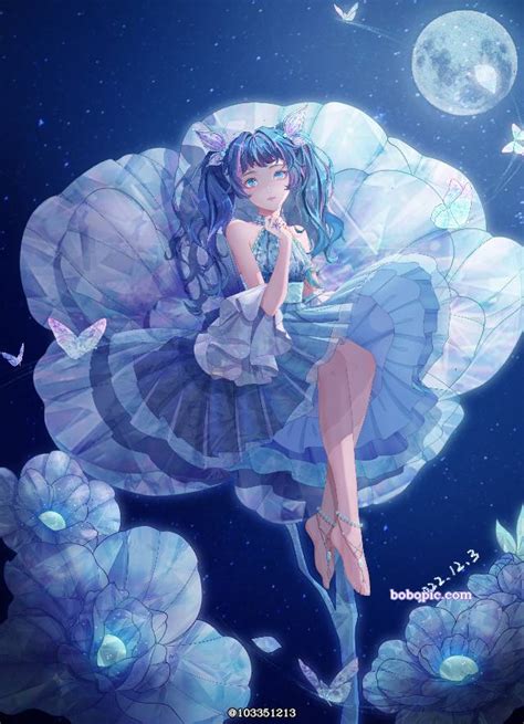 女孩子young Girl双马尾moon精灵 拾八菌illustration Pixivbox