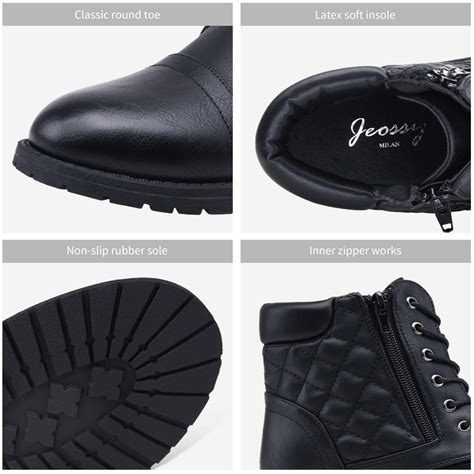 Womens Combat Ankle Booties Comfortable Anke Boots With Strap Eight Eyes Shein Usa