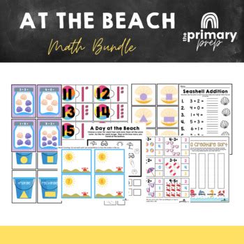 At The Beach Hands On Math Activities {summer Themed Math Centers}
