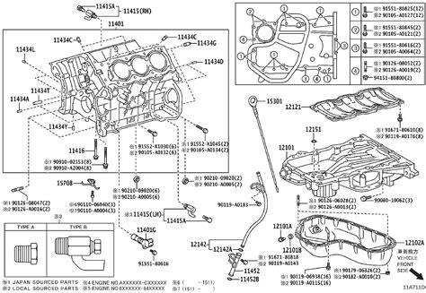 Lexus Es 350 Engine Crankshaft Position Sensor 90919a5003 Genuine